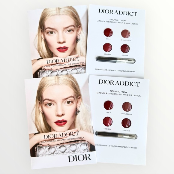 Dior | Makeup | 2 X Dior Addict Shine Lipstickbrush Sample Card 72 ...